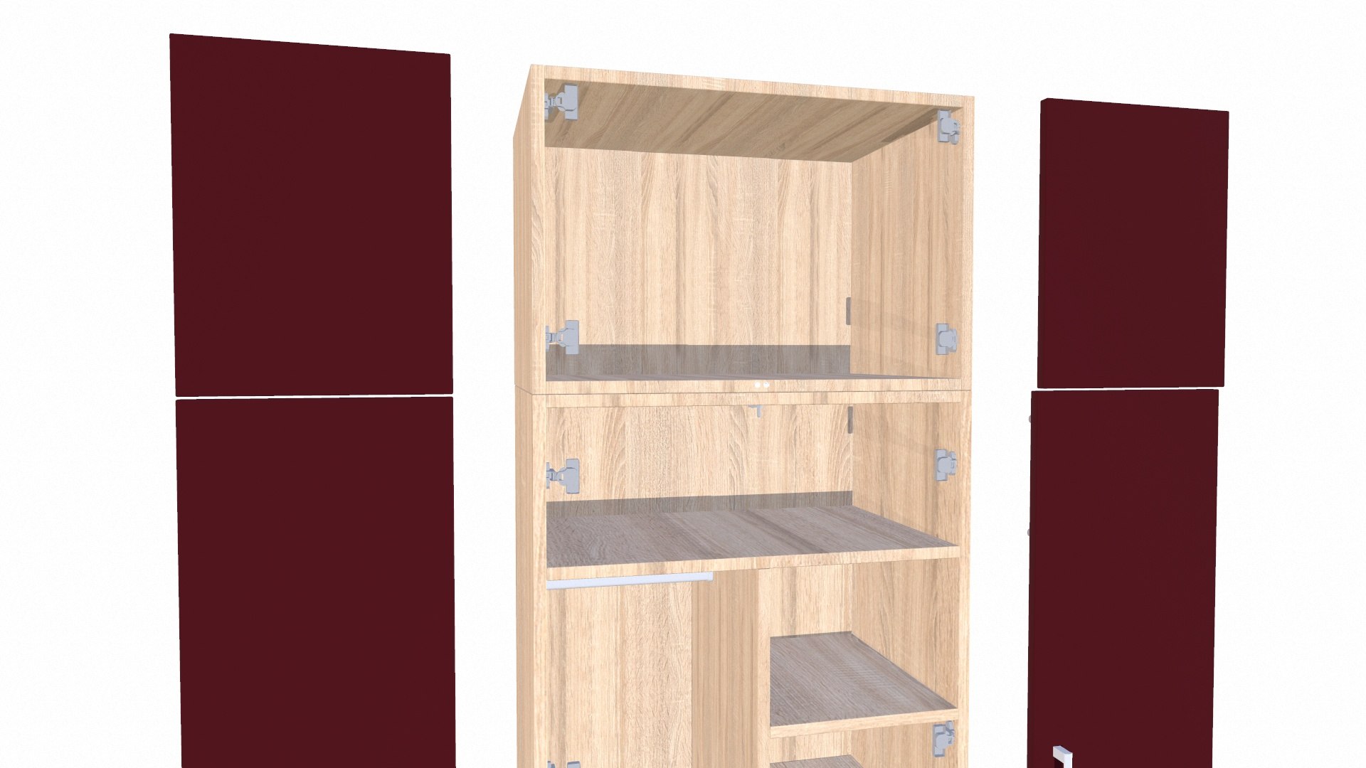 Wardrobe Door 900 W Wardrobe With Drawer Model - TurboSquid 2394548