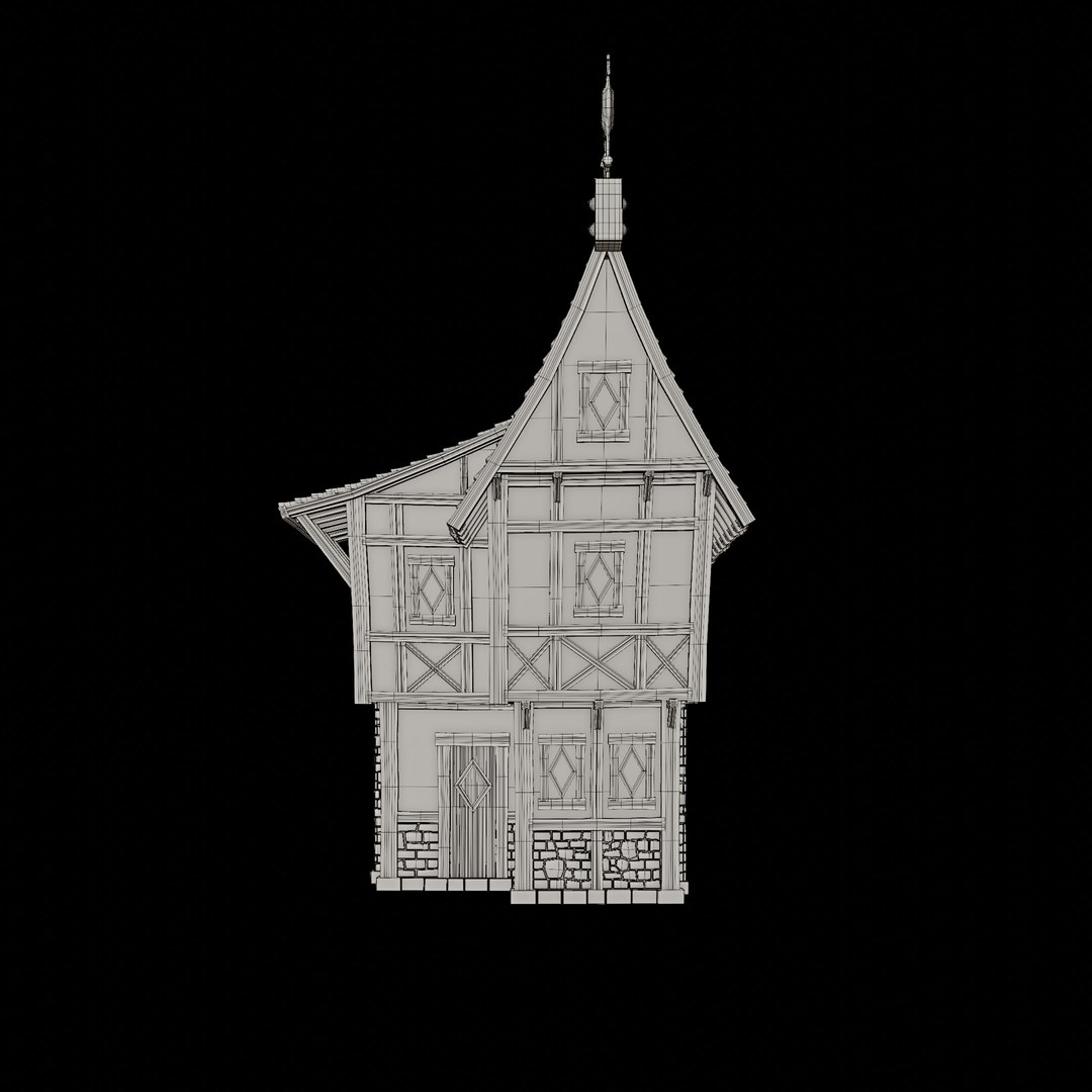 STYLIZED MEDIEVAL BUILDING 01 3D model - TurboSquid 2145371