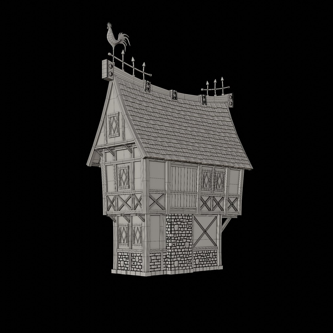 STYLIZED MEDIEVAL BUILDING 01 3D model - TurboSquid 2145371