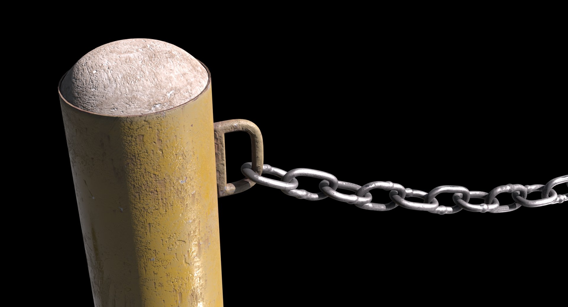 3D Bollards - Chained - TurboSquid 2092886