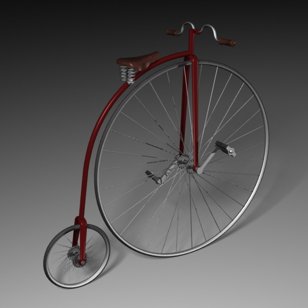 penny farthing 3d model