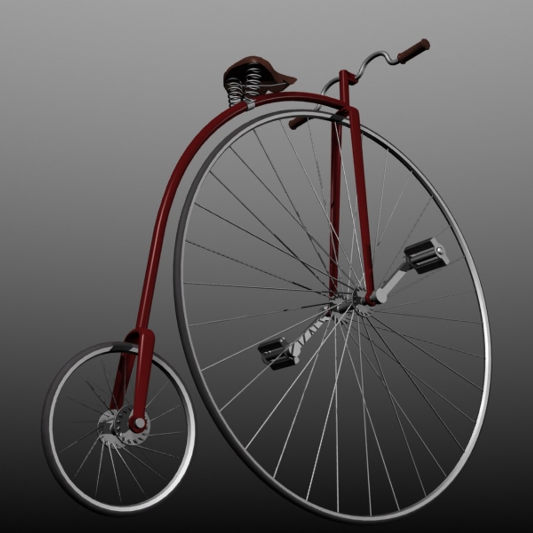 penny farthing 3d model