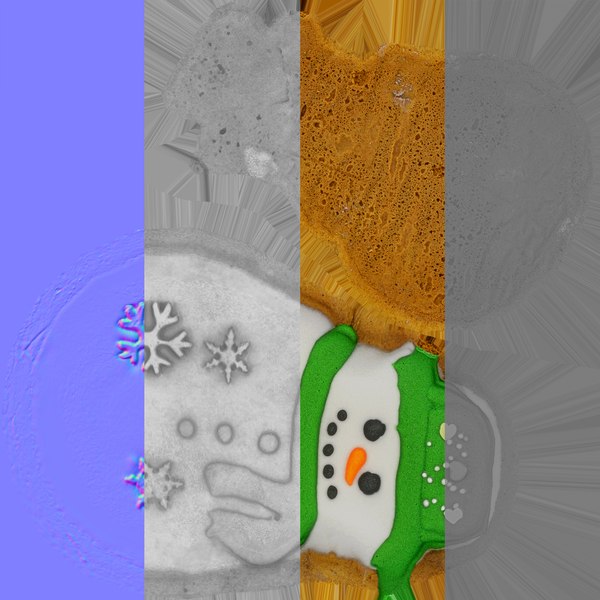 Snowman Gingerbread Cookie 01 3D model - TurboSquid 1997397
