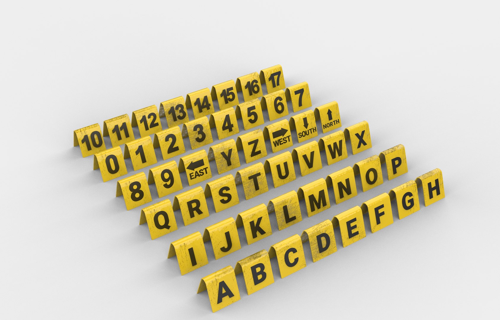 Crime Scene Signs And Marks 3D Model 3D Model - TurboSquid 2336289