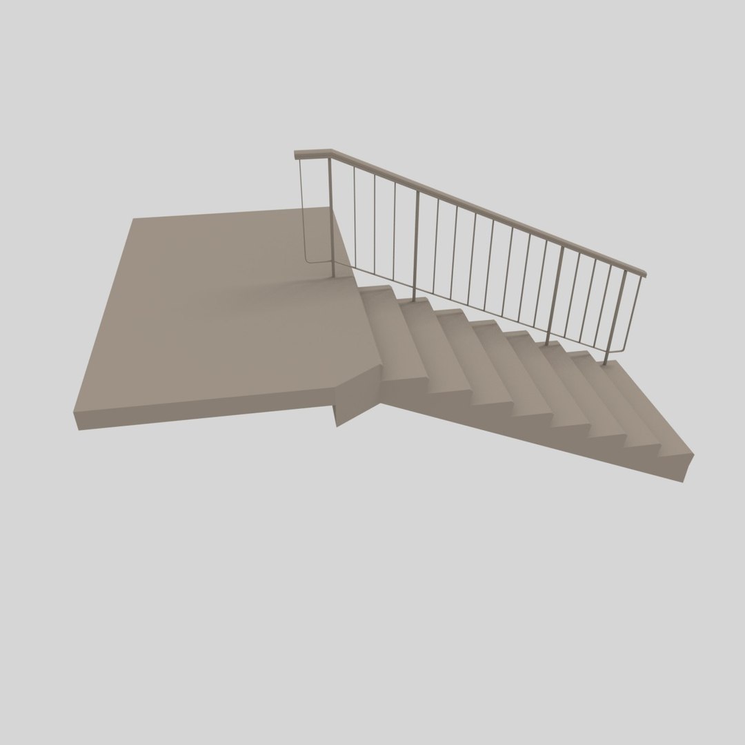 Stairs Railing 3D - TurboSquid 1523726