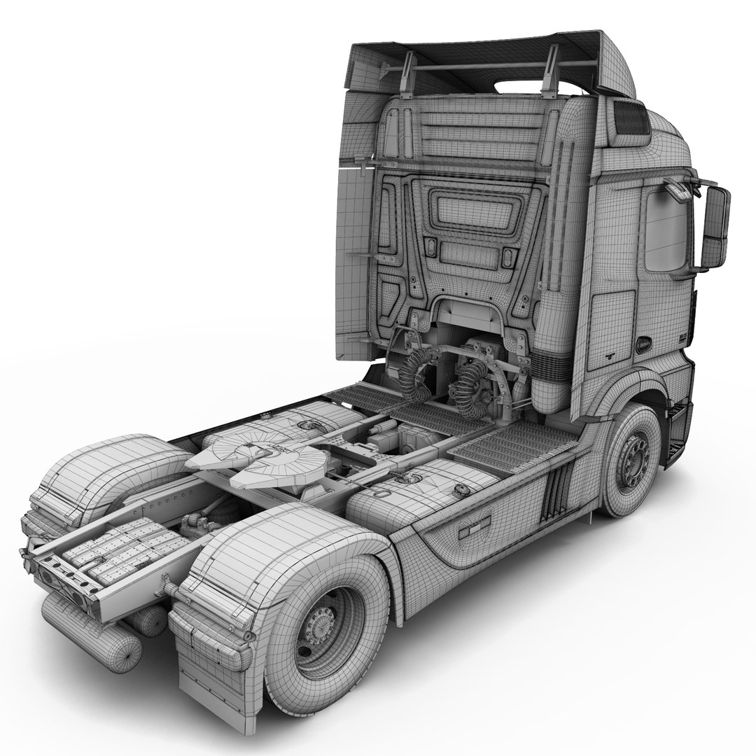 3d mercedes actros model
