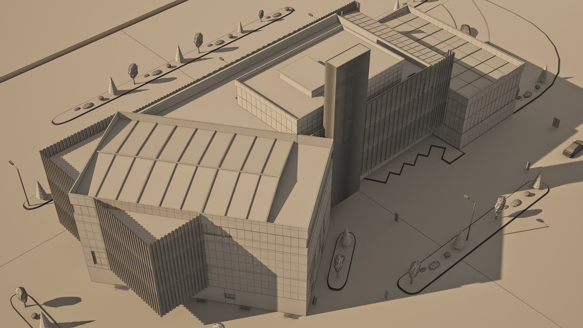 3D Sport Center Model - TurboSquid 1412635