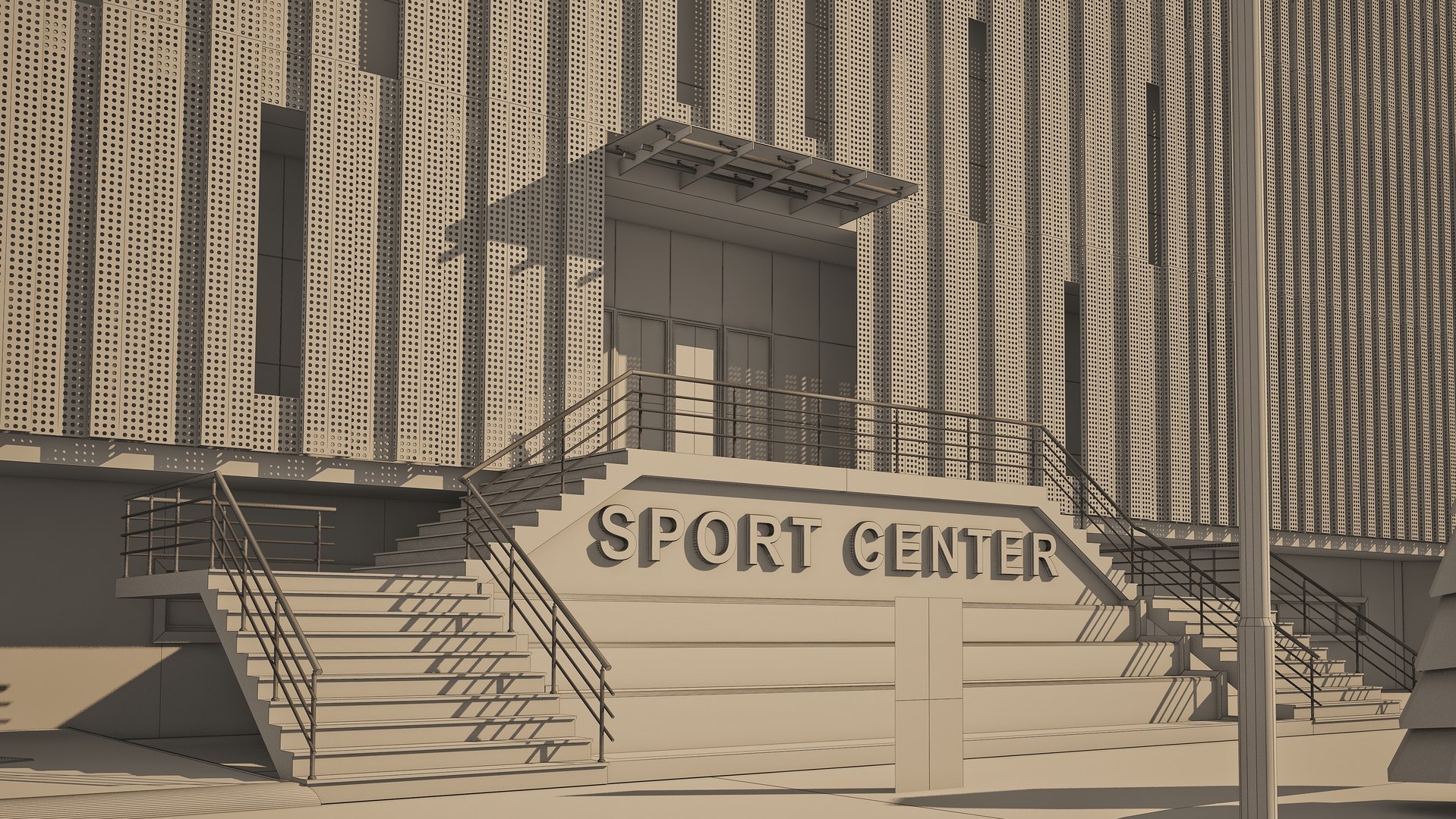 3D Sport Center Model - TurboSquid 1412635