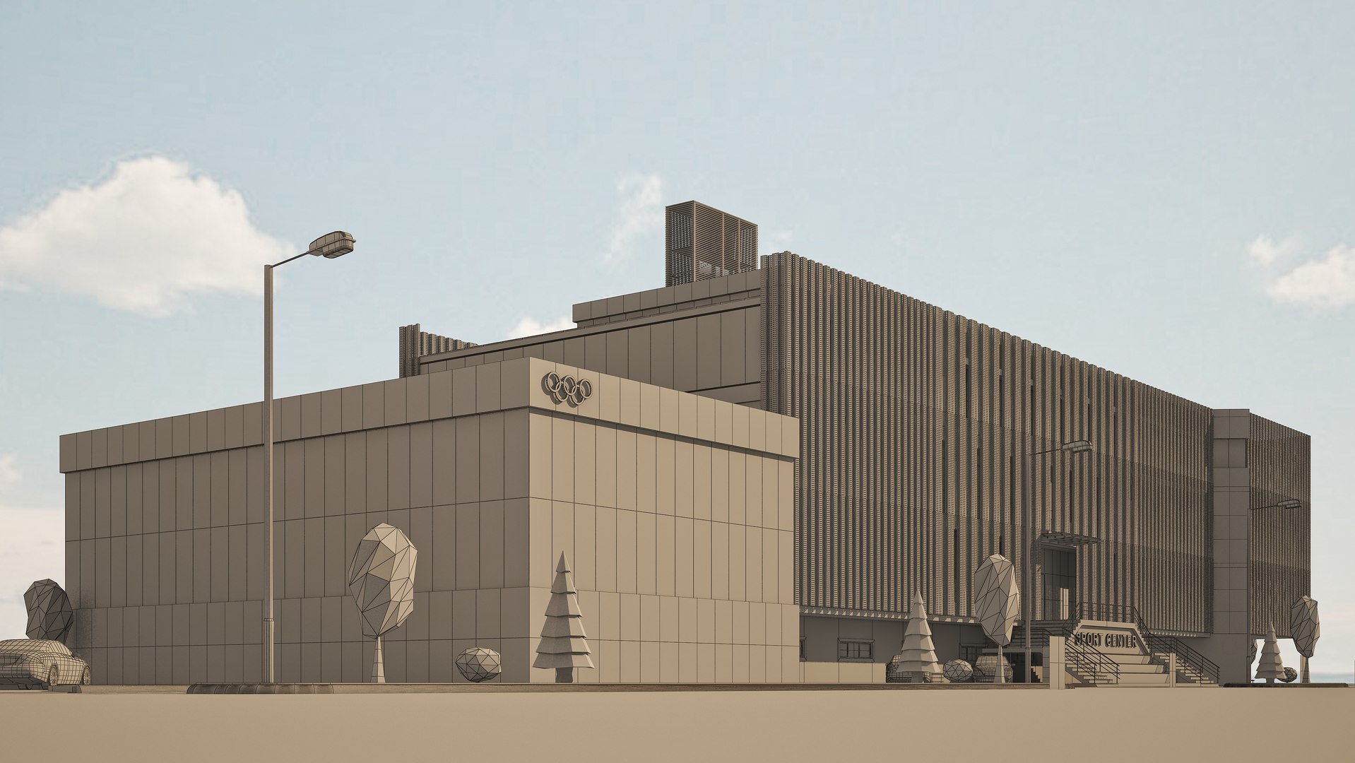 3D Sport Center Model - TurboSquid 1412635