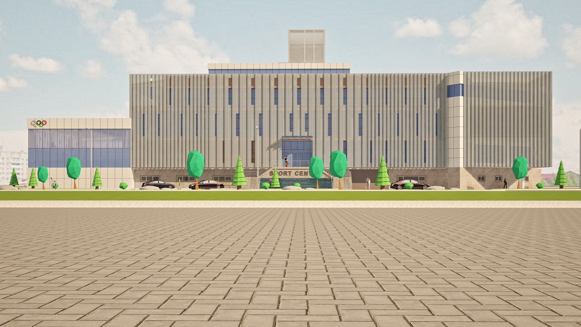 3D Sport Center Model - TurboSquid 1412635