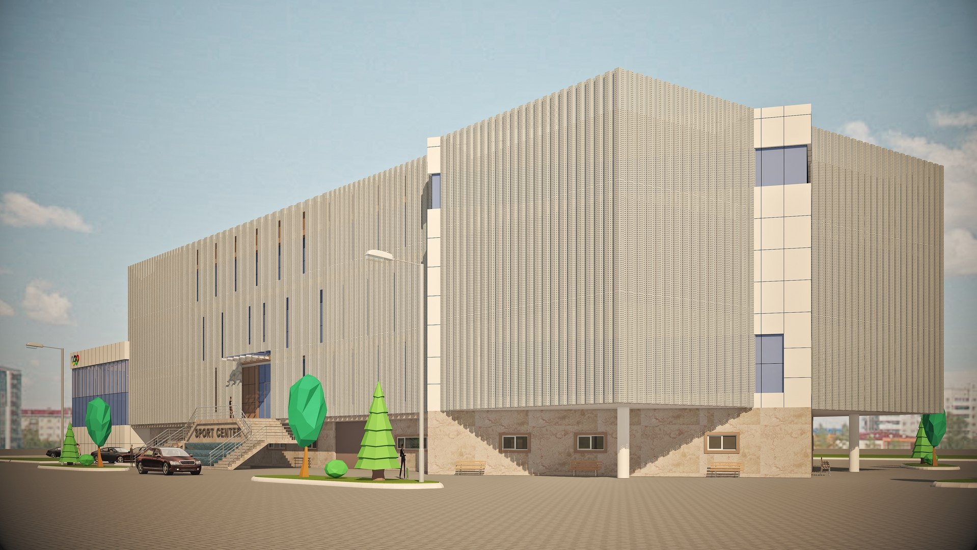 3D Sport Center Model - TurboSquid 1412635