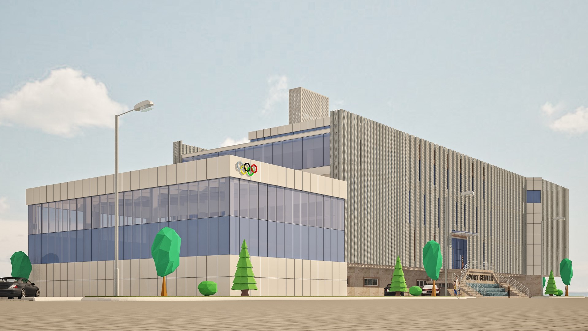 3D Sport Center Model - TurboSquid 1412635