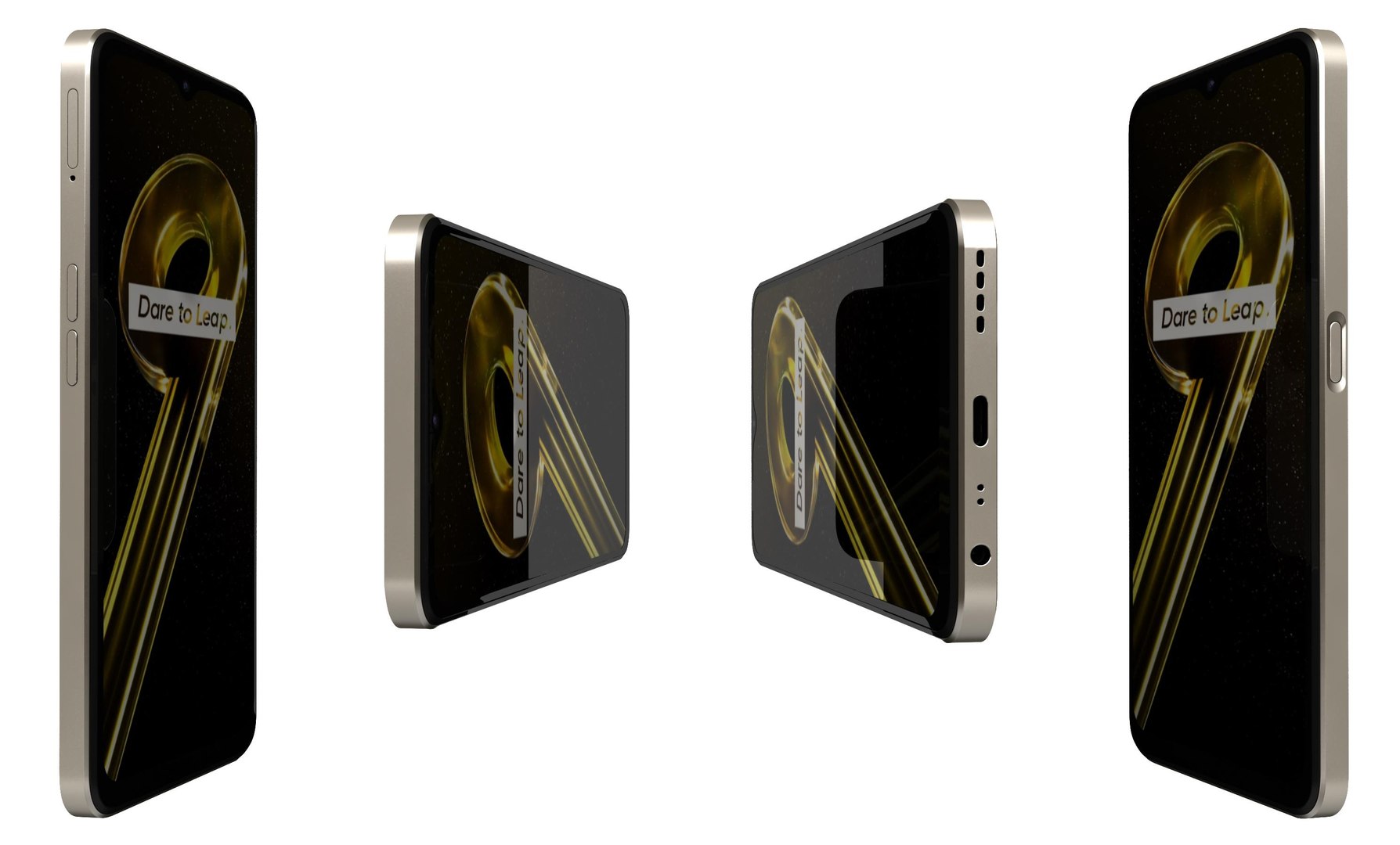 3d Realme 9i 5g Gold Turbosquid 1985244
