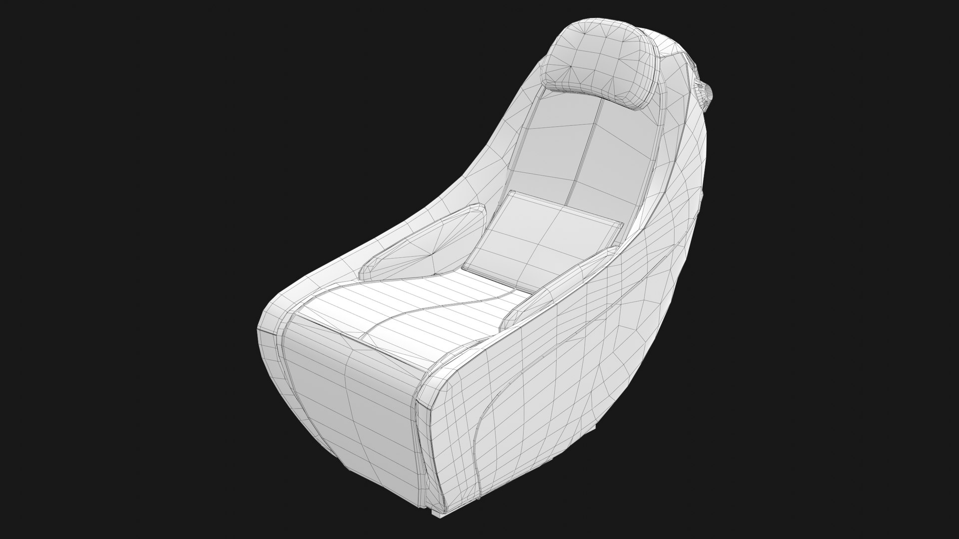 Synca CirC Compact Massage Chair - Burgundy 3D - TurboSquid 2254081