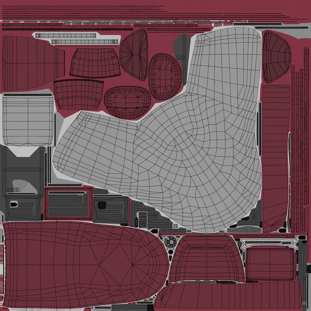 Synca CirC Compact Massage Chair - Burgundy 3D - TurboSquid 2254081