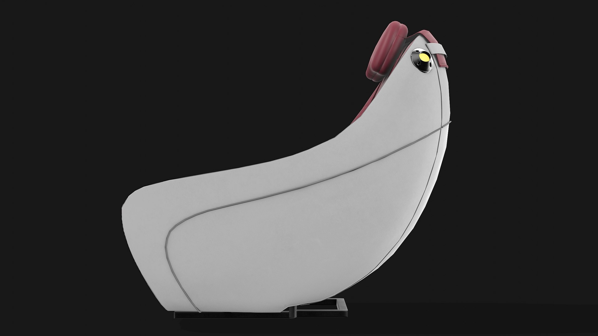 Synca CirC Compact Massage Chair - Burgundy 3D - TurboSquid 2254081