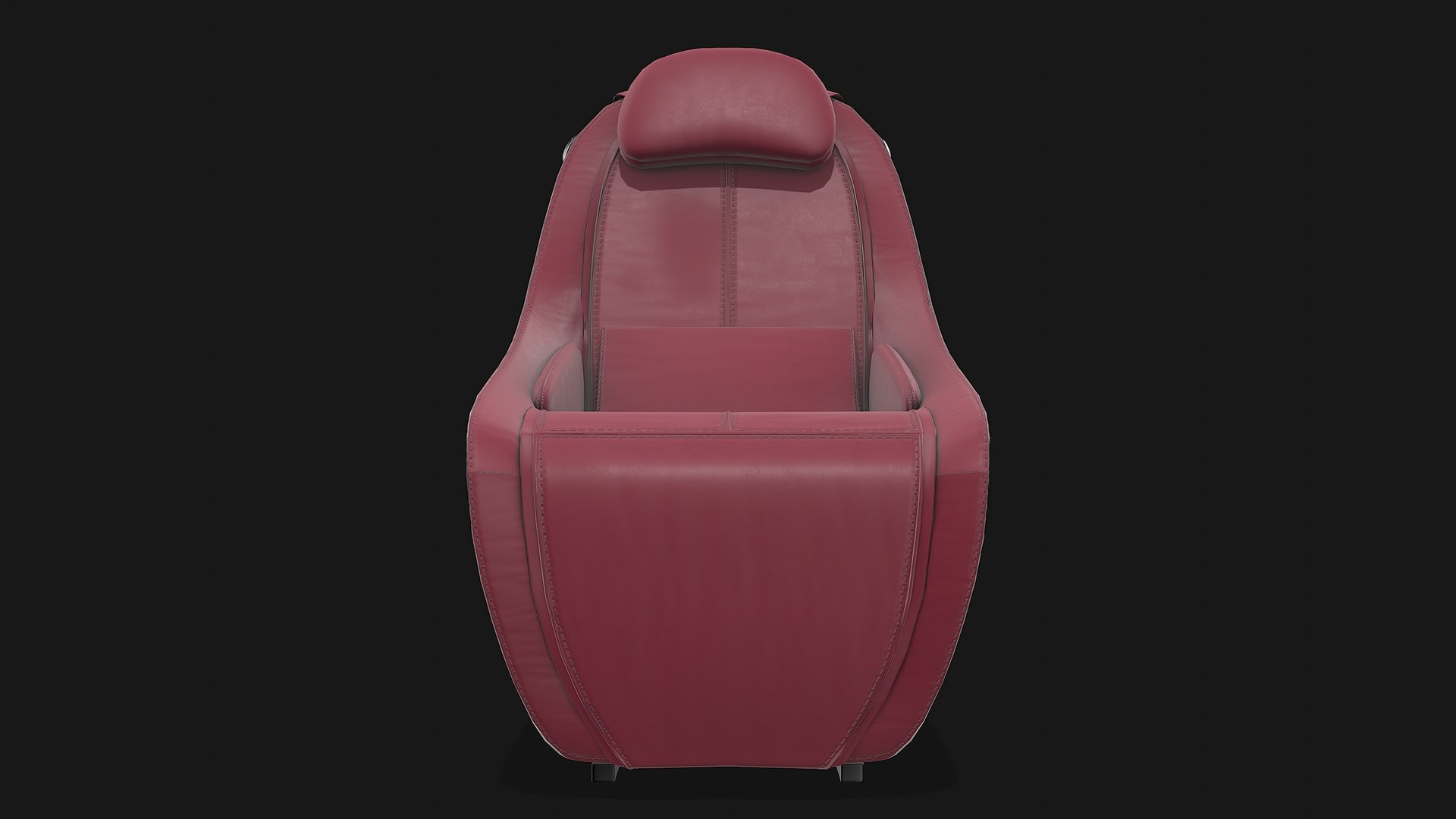 Synca CirC Compact Massage Chair - Burgundy 3D - TurboSquid 2254081