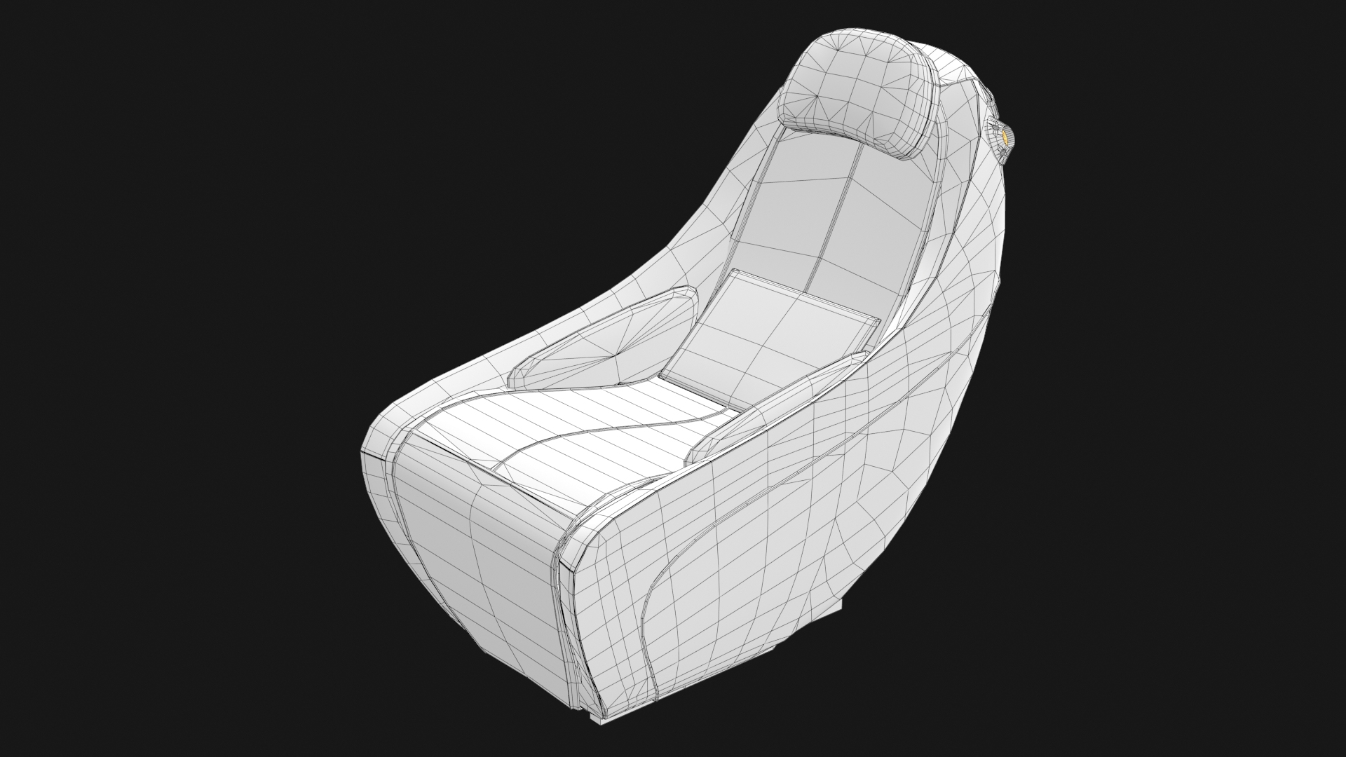 Synca CirC Compact Massage Chair - Burgundy 3D - TurboSquid 2254081