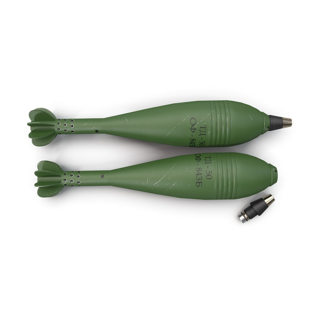 Mortar Shell 120mm 3ds