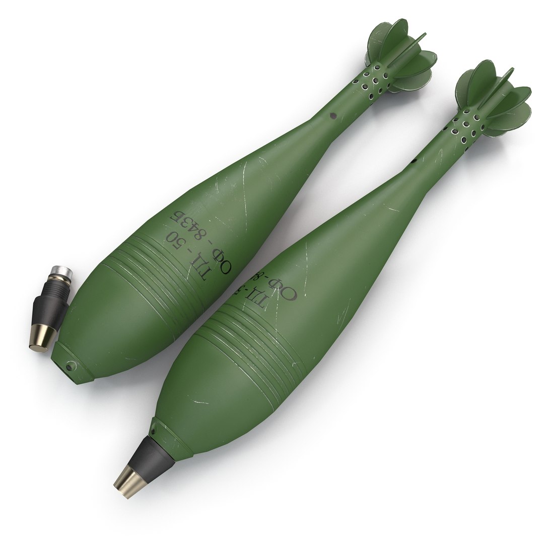 Mortar Shell 120mm 3ds