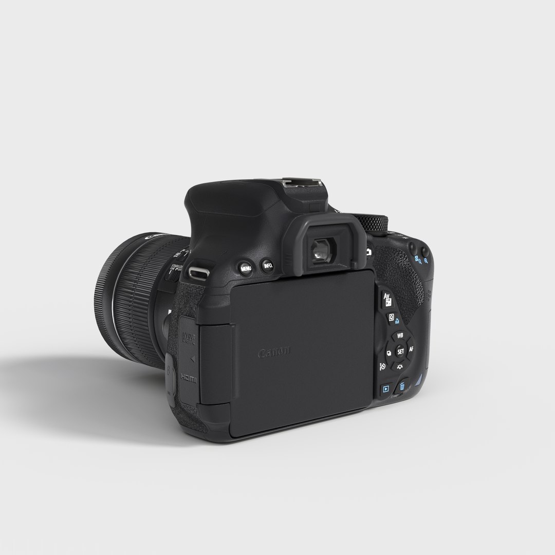 CANNON EOS 700D 3D - TurboSquid 2255107