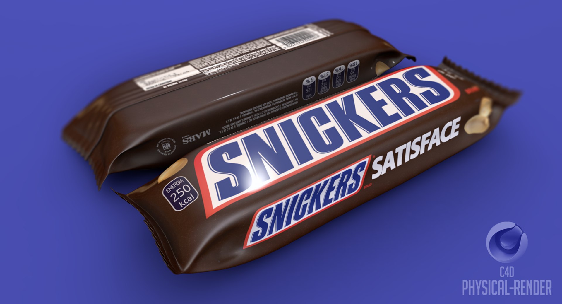 Snickers Chocolate Packing 3D Model - TurboSquid 1353008