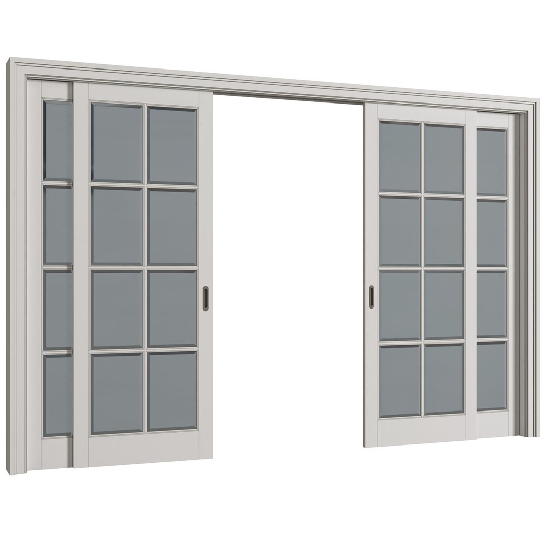 Interior Sliding Doors In Classic Style 3D Model - TurboSquid 2053868