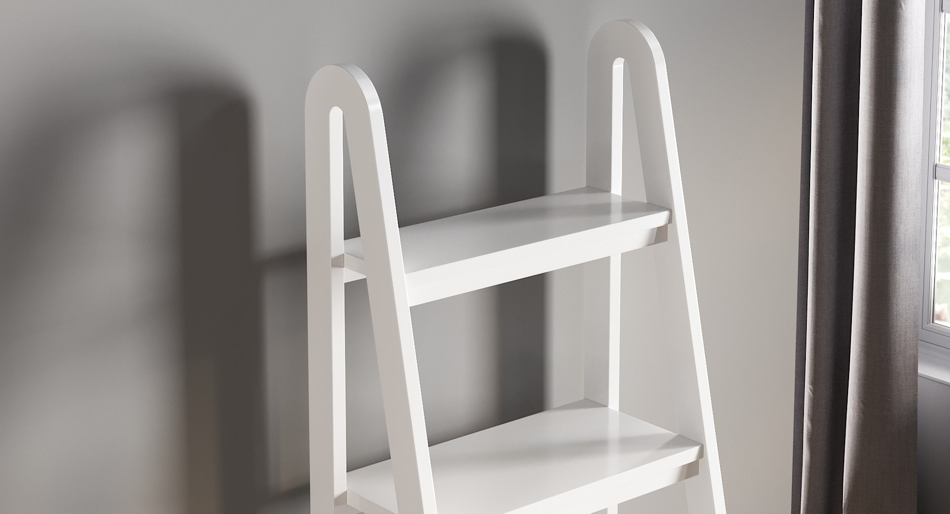 Realistic Jaycee Ladder Bookcase 3D - TurboSquid 1459411