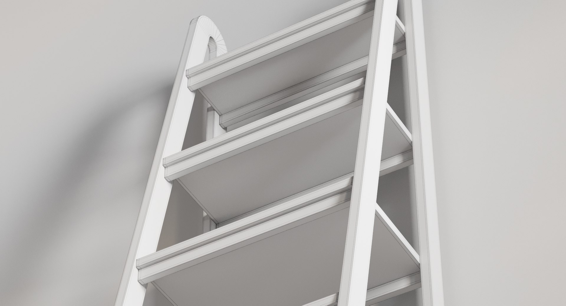 Realistic Jaycee Ladder Bookcase 3D - TurboSquid 1459411