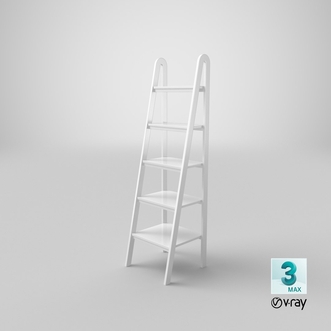 Realistic jaycee ladder bookcase 3D - TurboSquid 1459411