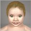 baby child girl 3d model