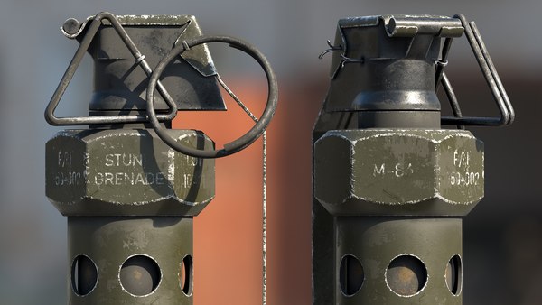 M84 stun grenade old 3D model - TurboSquid 1619910