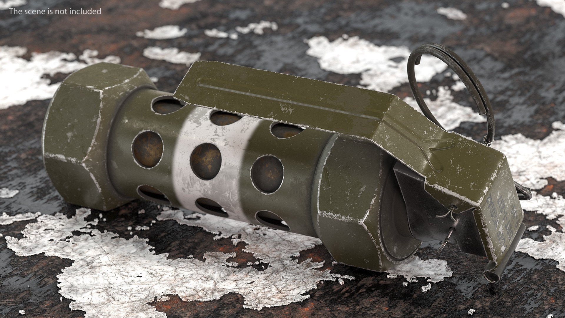 M84 Stun Grenade Old 3D Model - TurboSquid 1619910