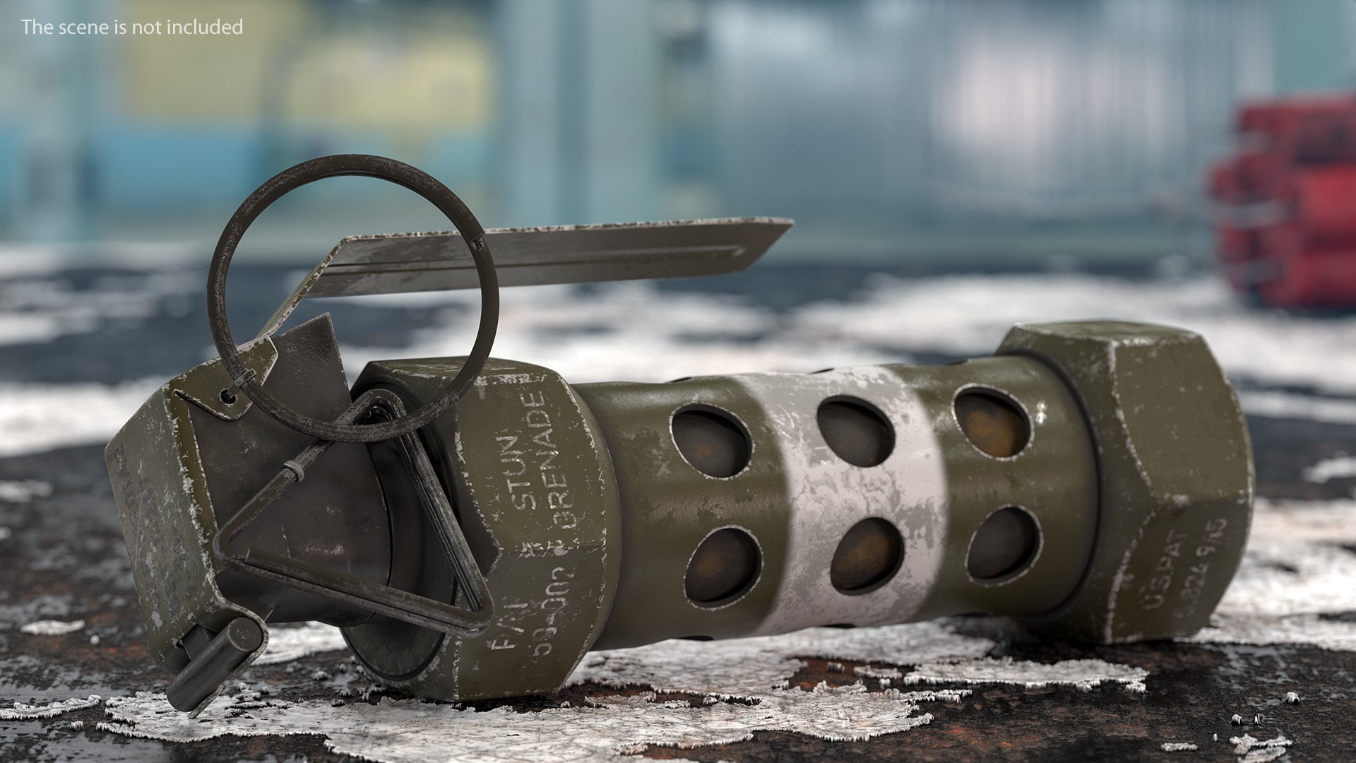 M84 Stun Grenade Old 3D Model - TurboSquid 1619910