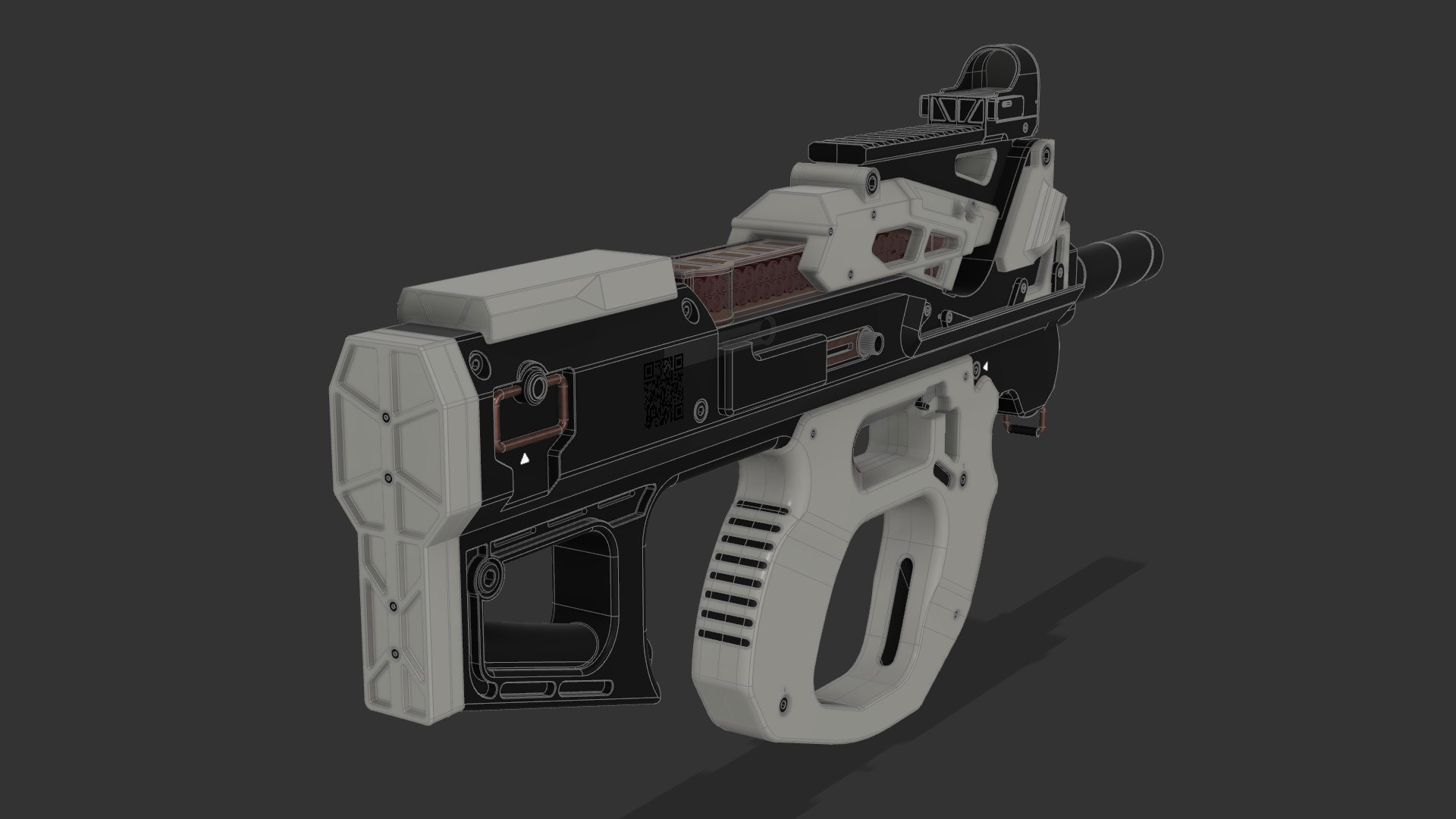 3D Futuristic Gun Weapon - TurboSquid 1423915