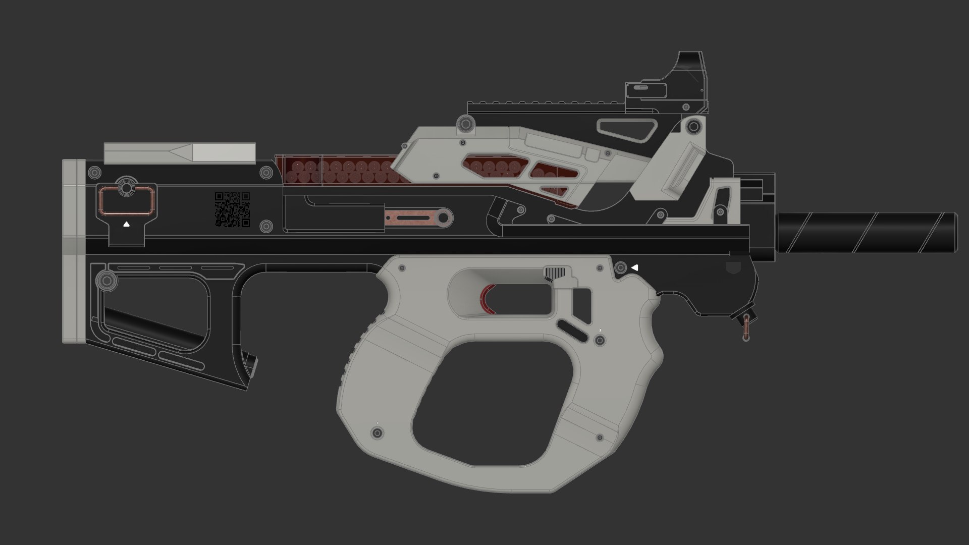 3D Futuristic Gun Weapon - TurboSquid 1423915