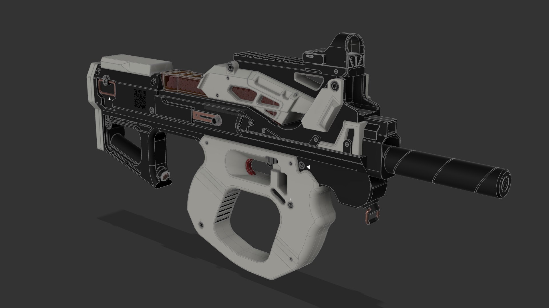 3D Futuristic Gun Weapon - TurboSquid 1423915
