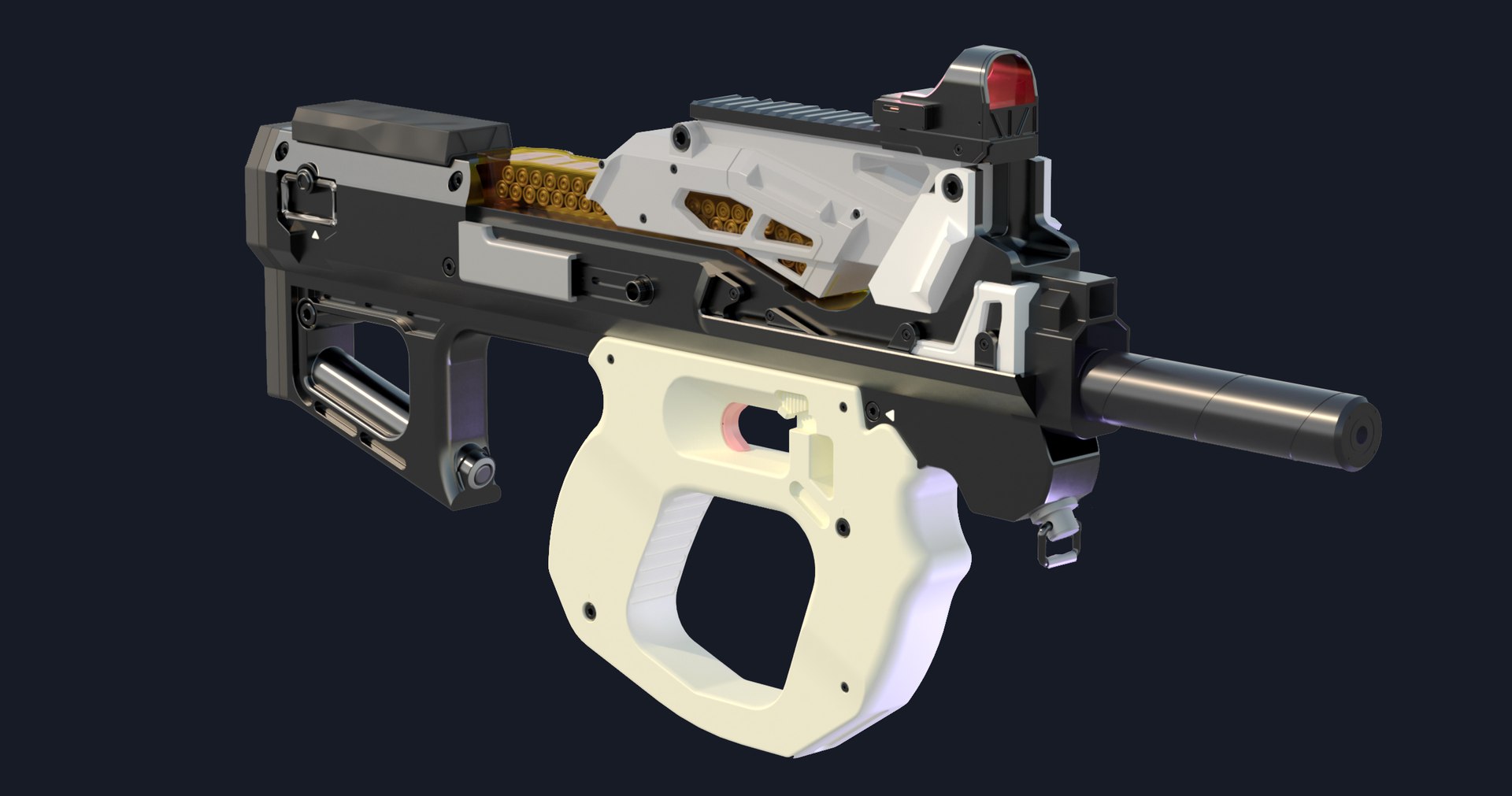 3D Futuristic Gun Weapon - TurboSquid 1423915