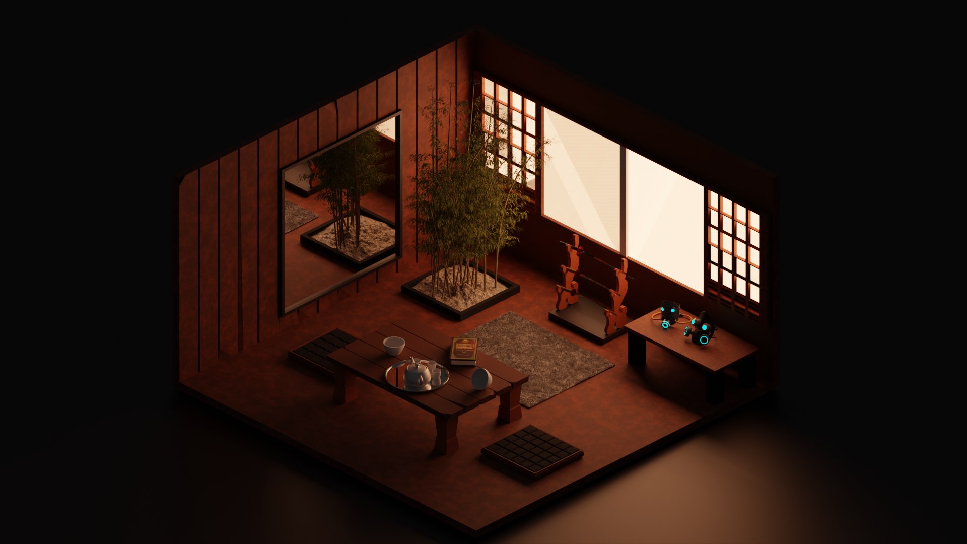 3D Samurai Room model - TurboSquid 2014877
