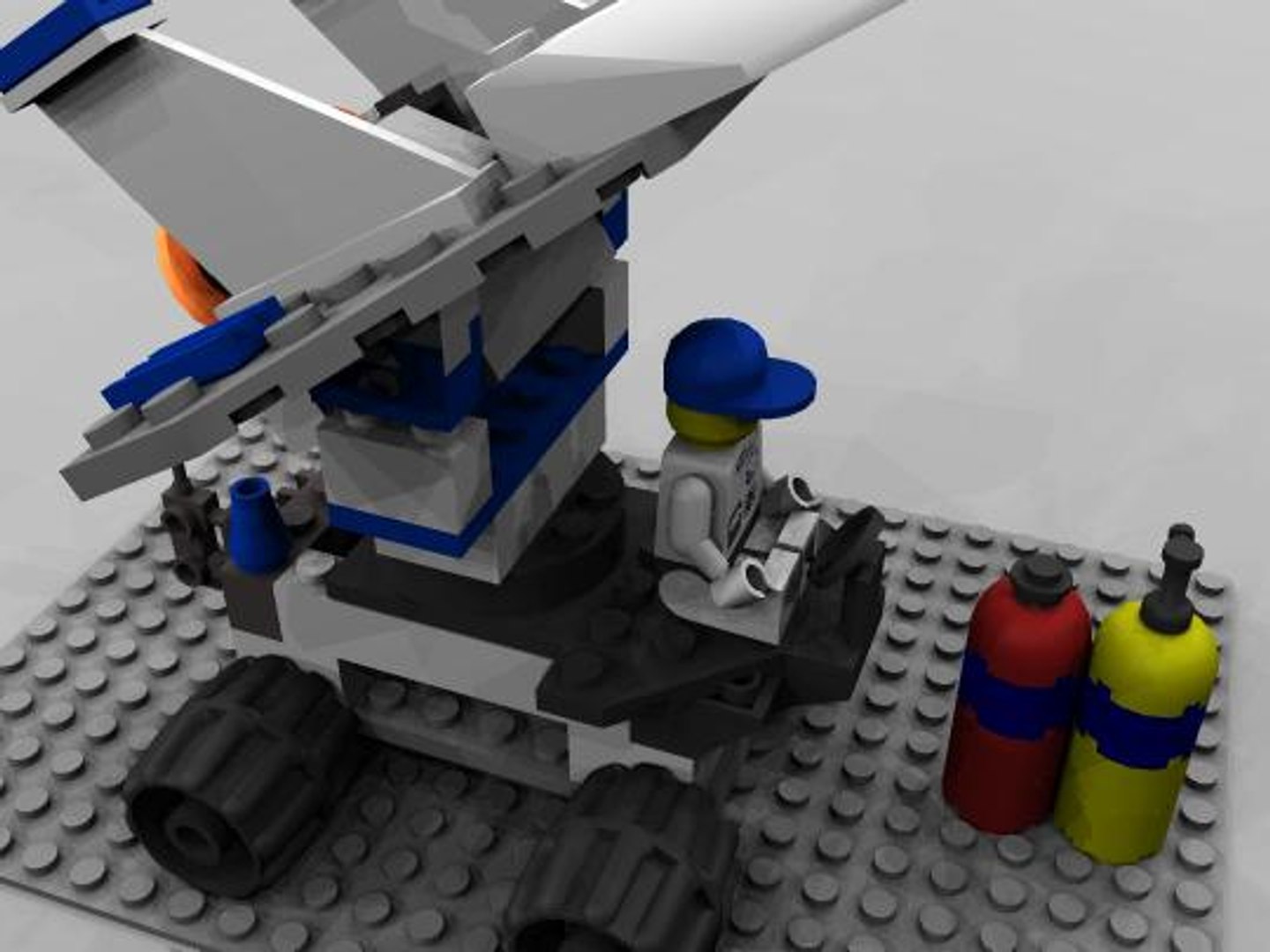 Lego Mission Control 3d Model