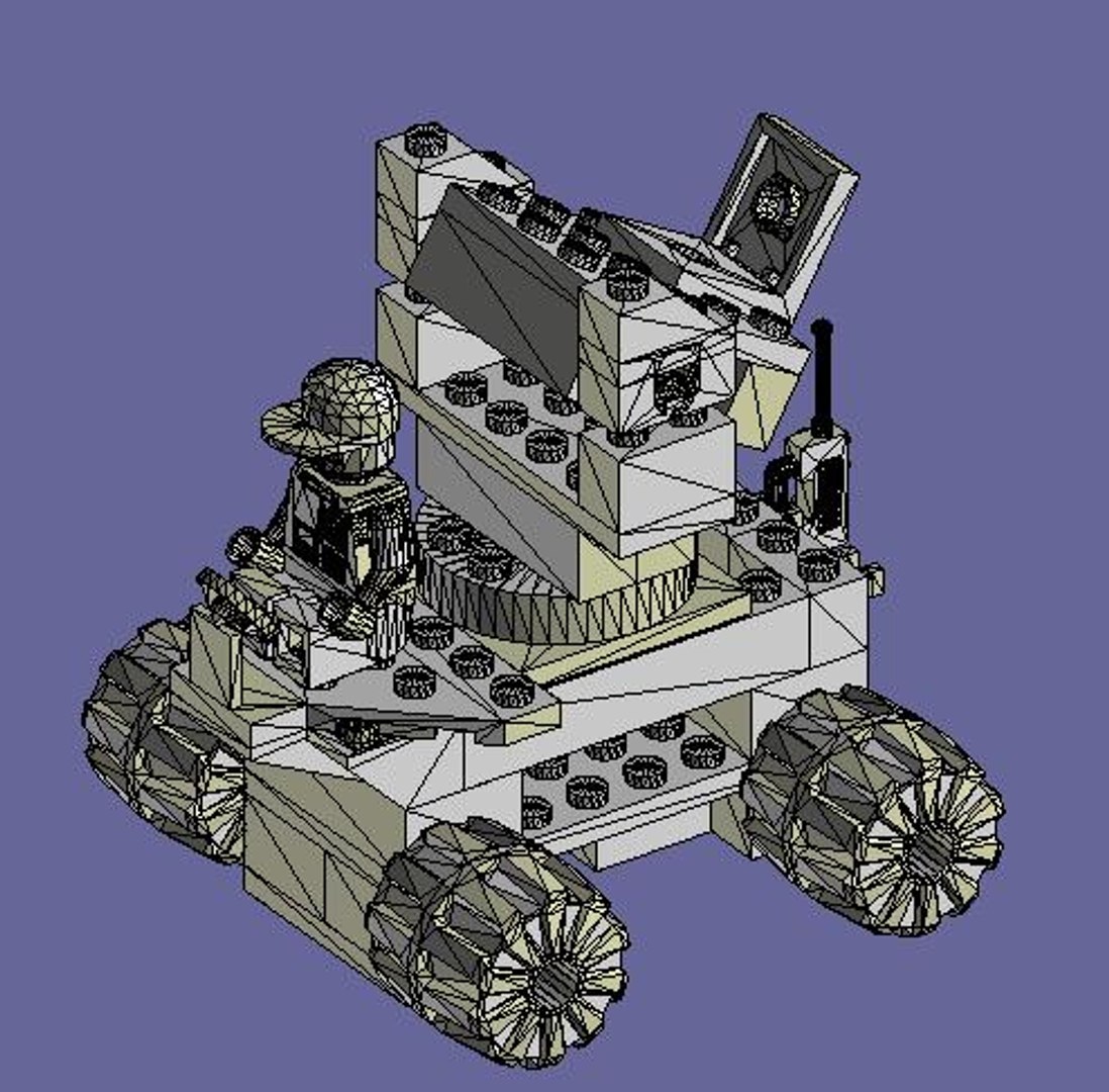 Lego Mission Control 3d Model