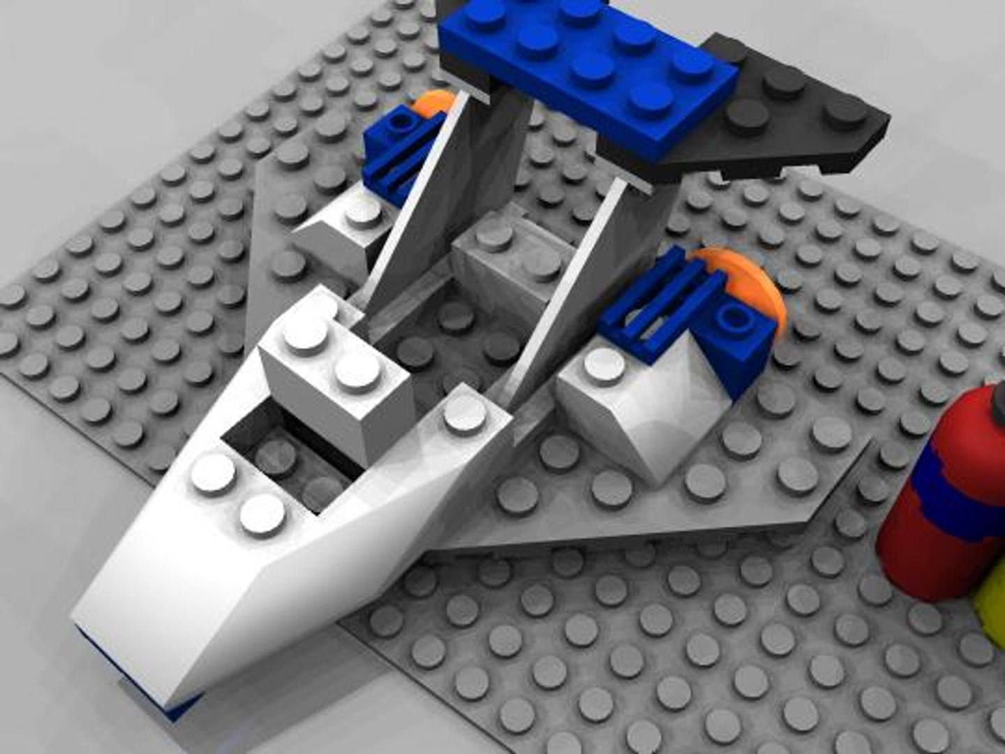 Lego Mission Control 3d Model
