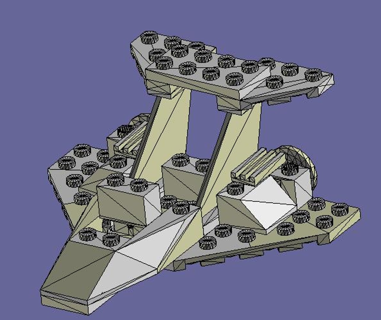 Lego Mission Control 3d Model