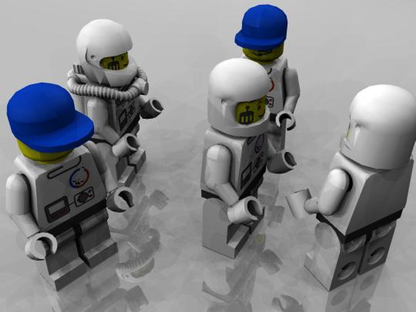 Lego Mission Control 3d Model