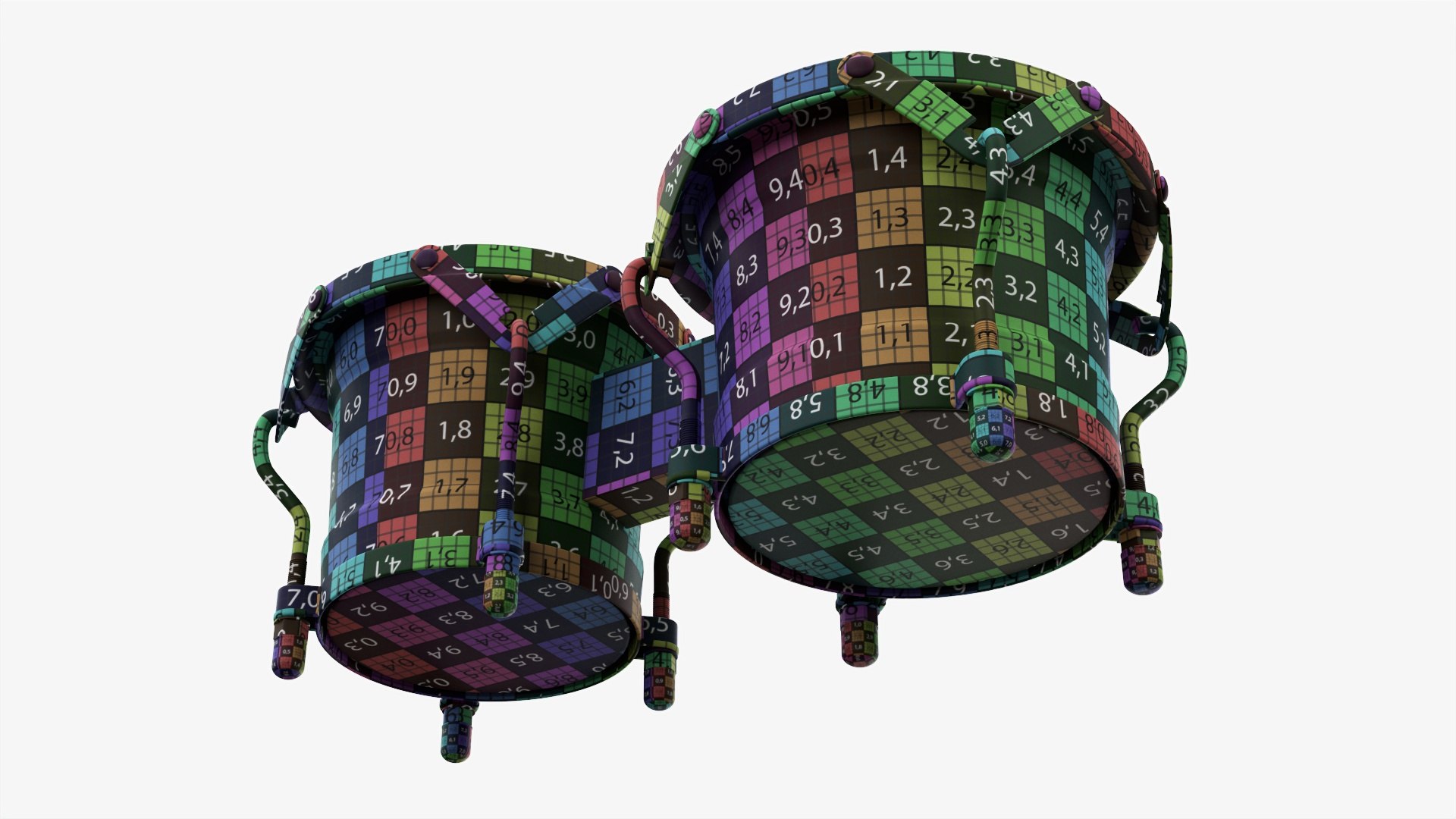 3D Bongo Set - TurboSquid 1779880