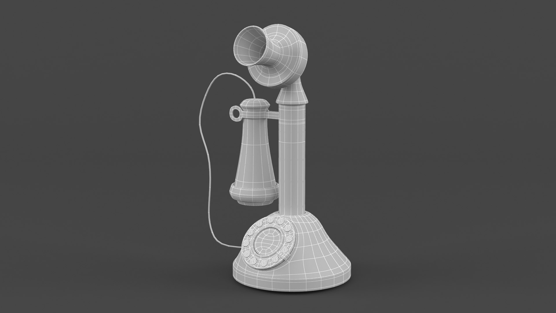 Candlestick Phone 3D Model - TurboSquid 2217369