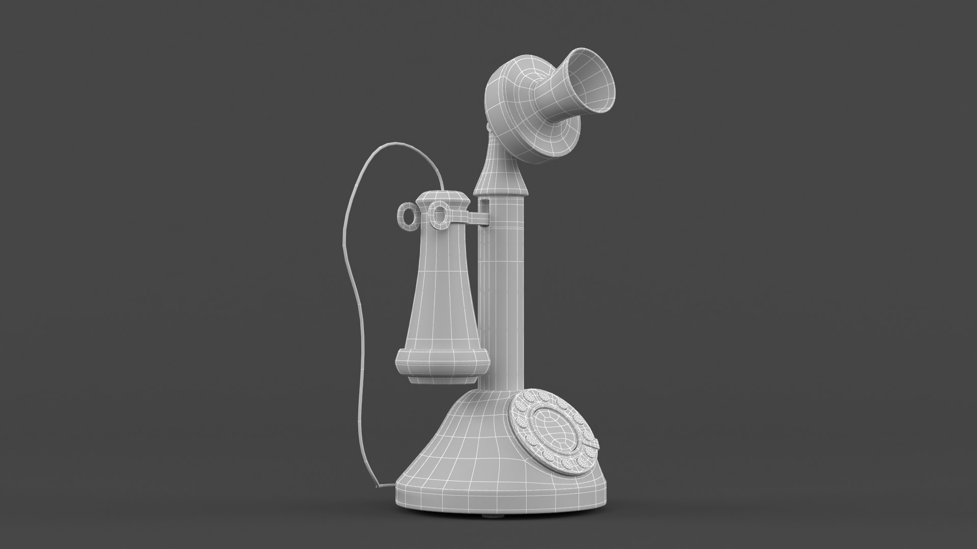 Candlestick Phone 3D Model - TurboSquid 2217369