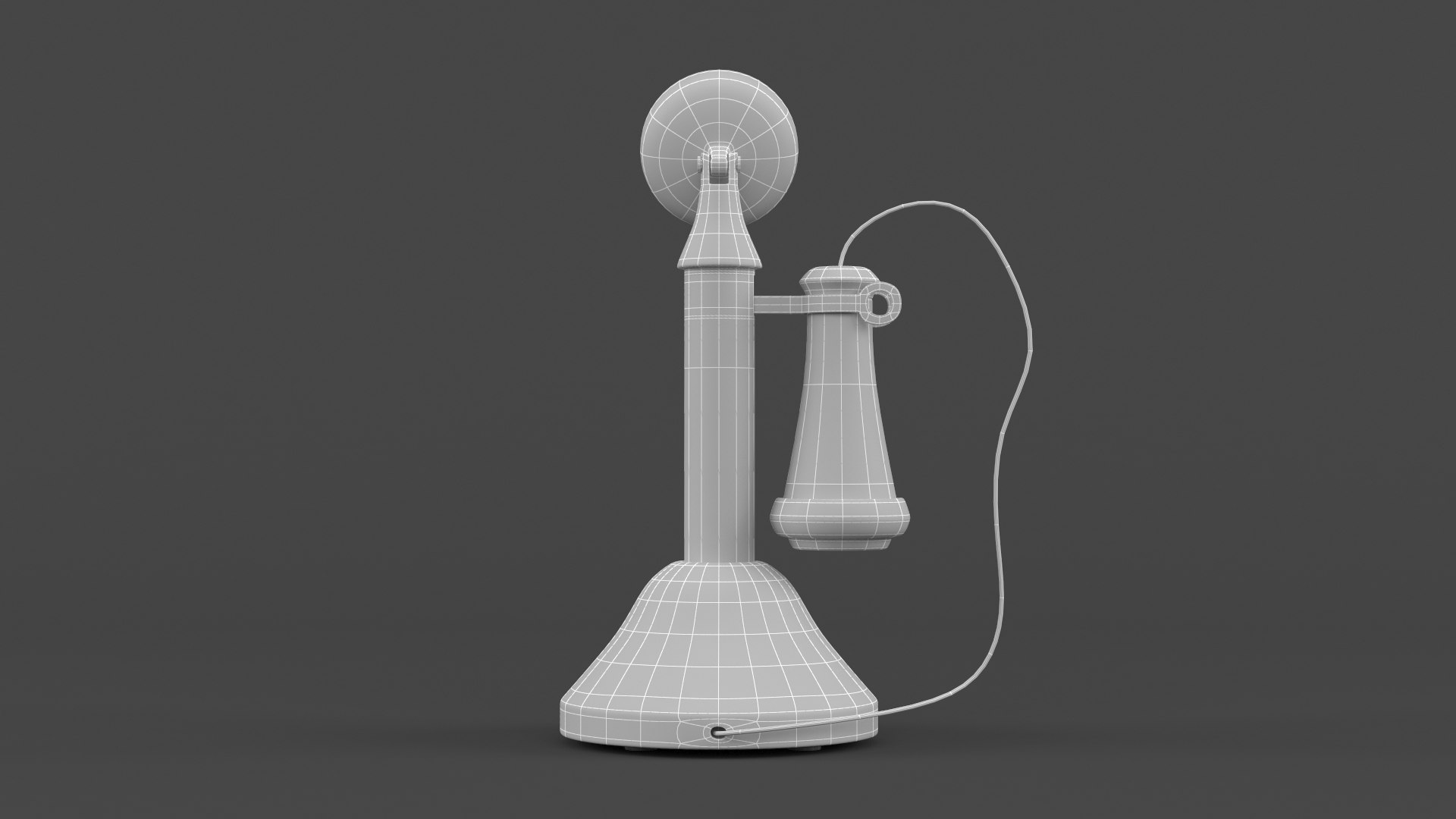 Candlestick Phone 3D Model - TurboSquid 2217369