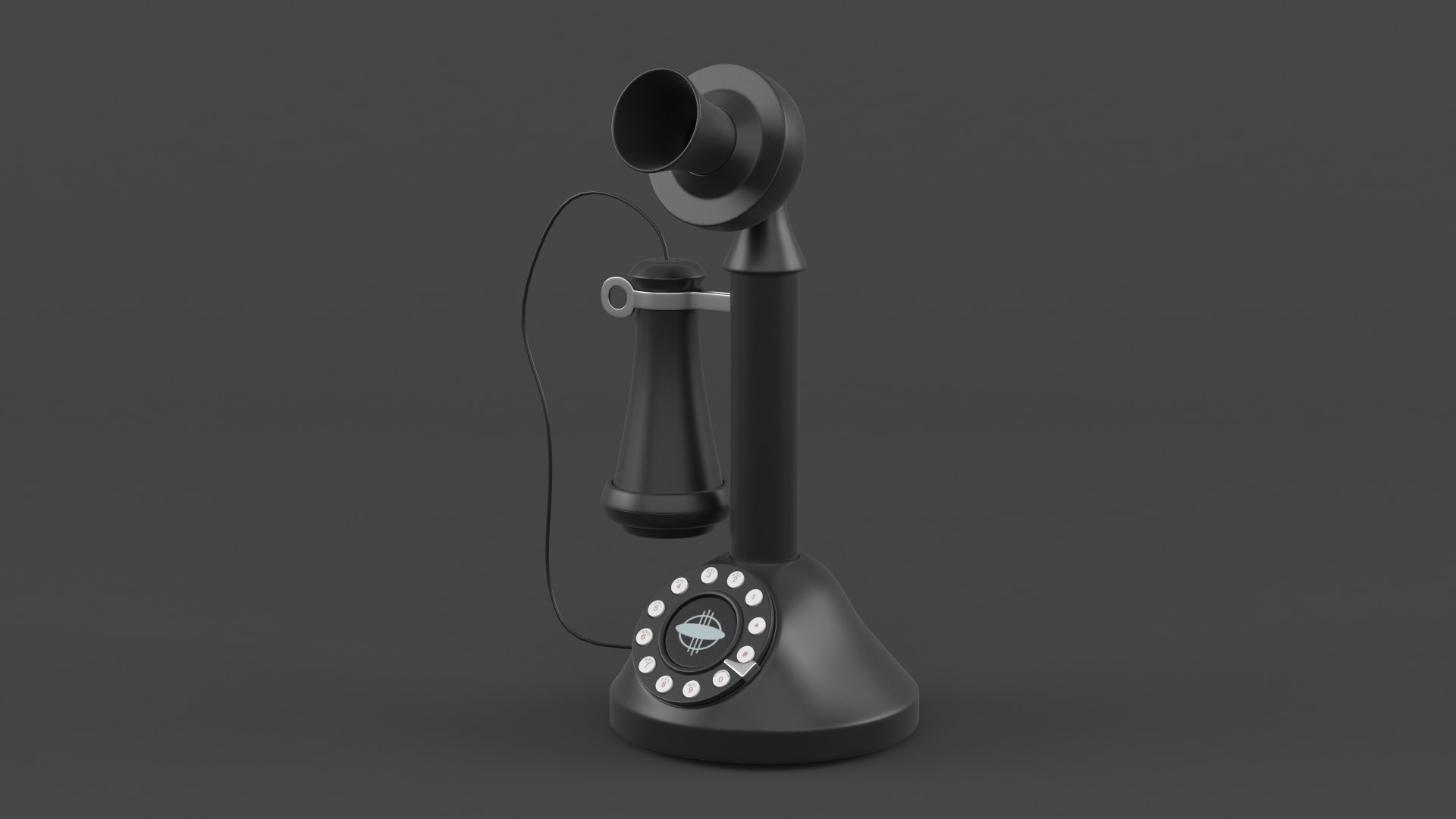 Candlestick Phone 3D Model - TurboSquid 2217369