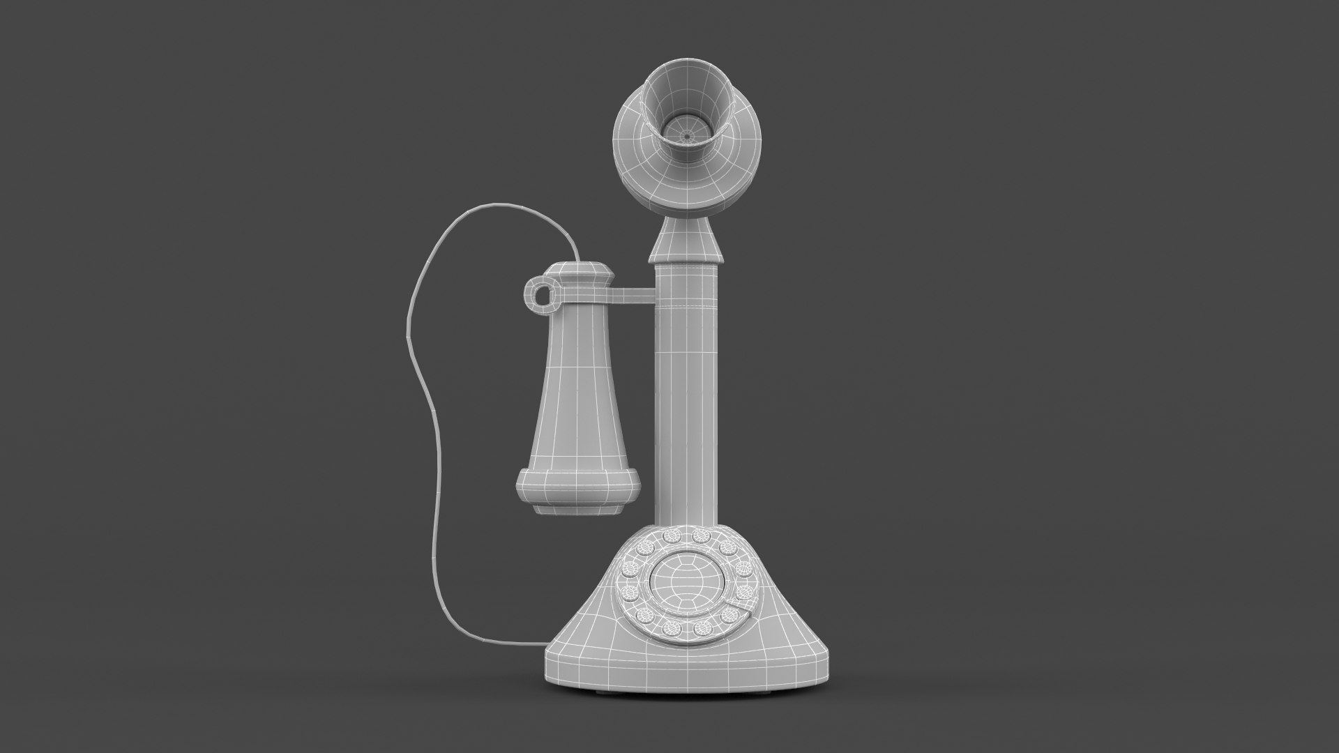 Candlestick Phone 3D Model - TurboSquid 2217369